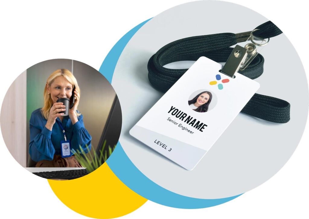 Printed Corporate ID Badges - Expo Pass